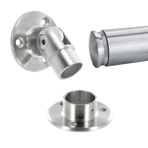 Embases, Terminaisons et Embouts inox de Main-Courante