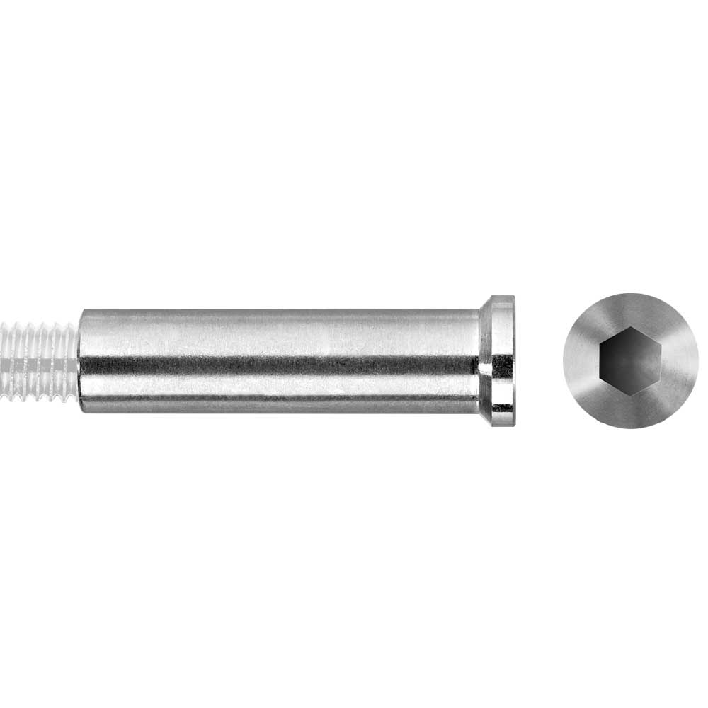 Douille Terminaison Cable inox à Tête Fraisée Taraudée | Inox Design