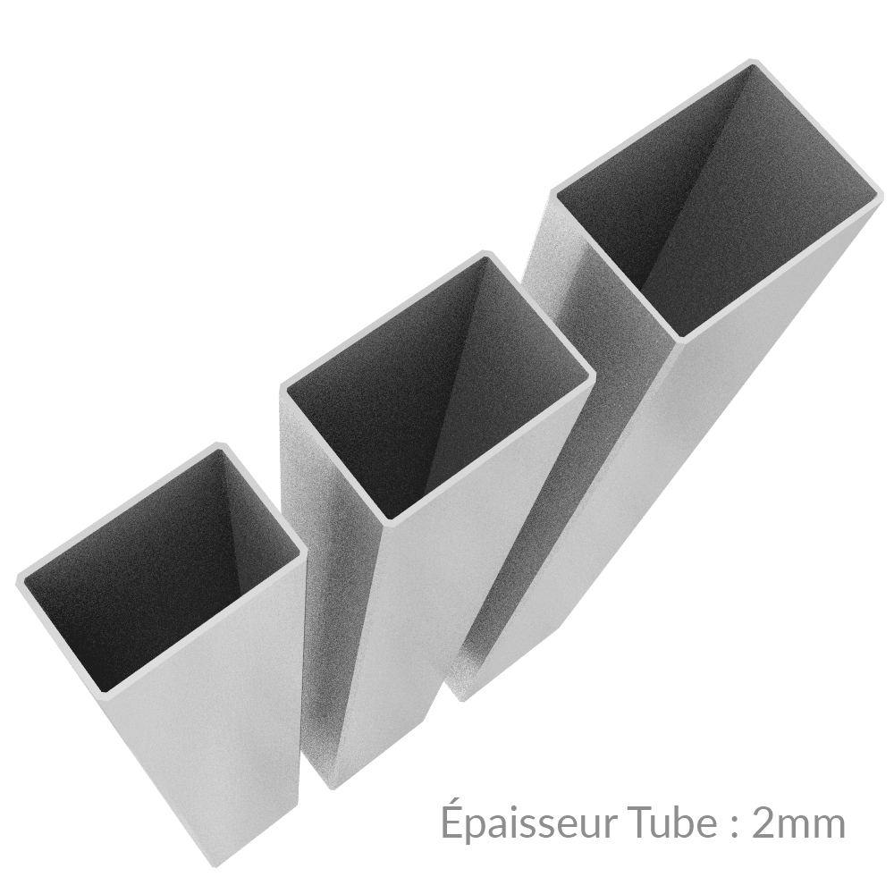 Tube Inox Brossé à Profilé Rectangulaire | Inox Design