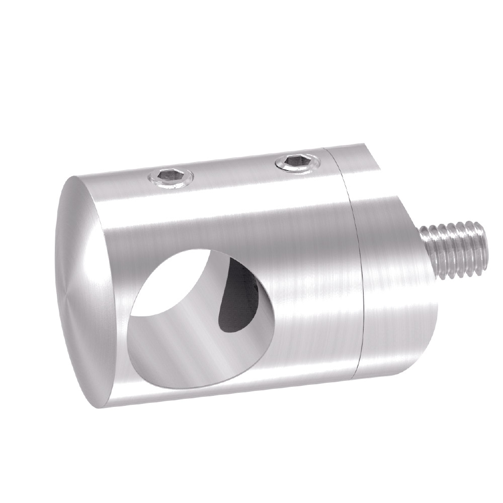 Support de barre 16mm en inox à fixer sur tube | Inox Design