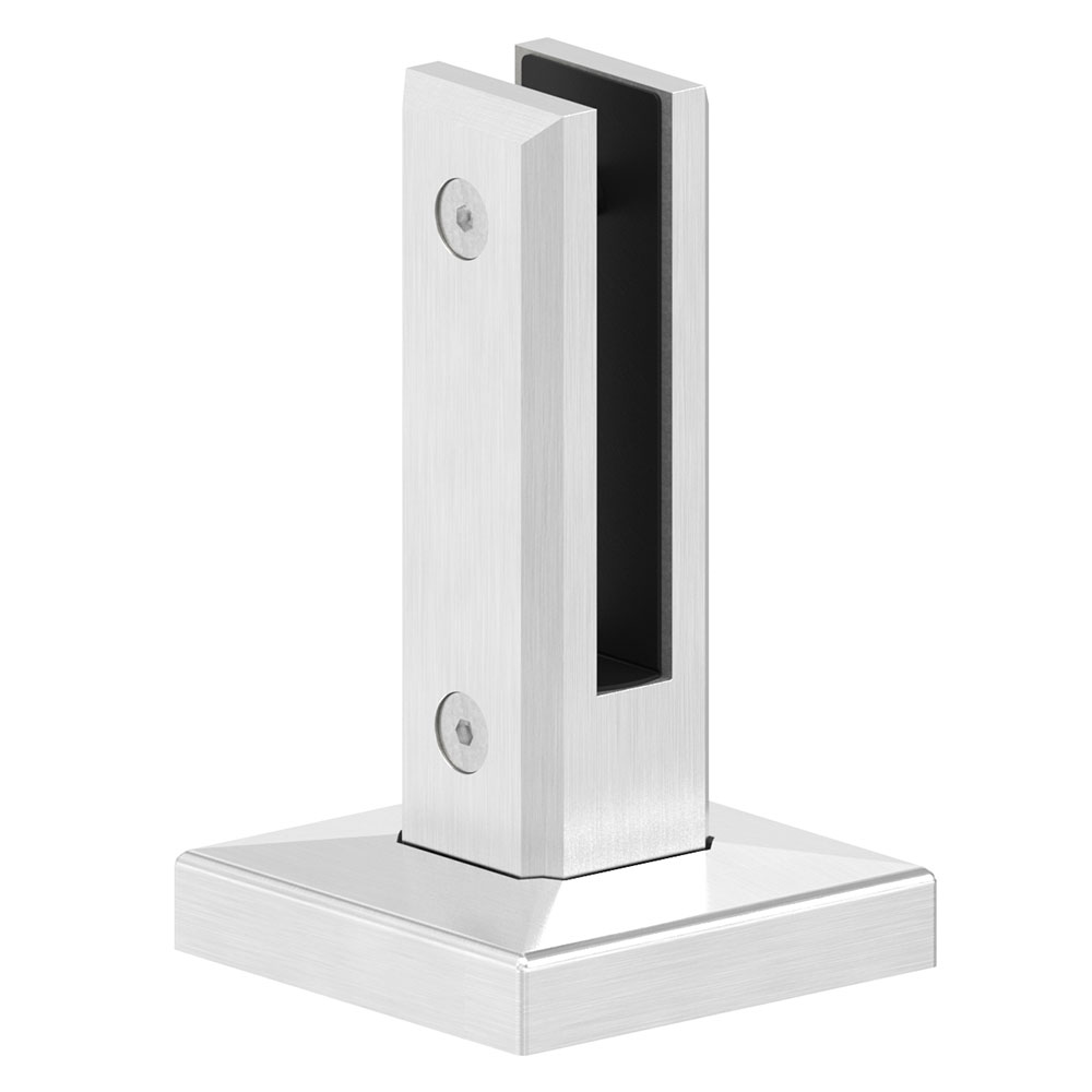 Pince à Verre de Sol carré Spigot pour verre 88-2/88-4 | Inox Design